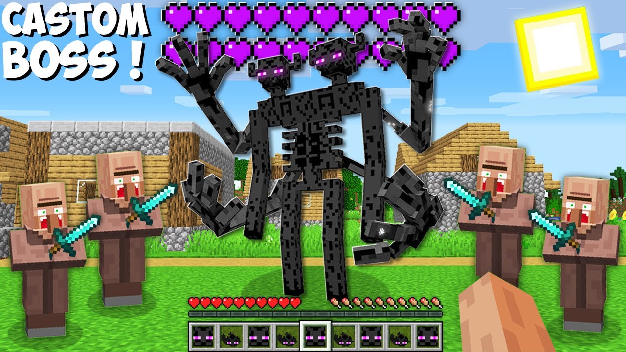 I can CREATE THE BEST CUSTOM ENDERMAN BOSS in Minecraft ! SUPER STRONG ...