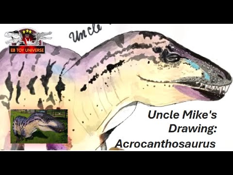 HOW TO DRAW ACROCANTHOSAURUS REAL-LIFE FROM JURASSIC WORLD EVOLUTION 2 ...