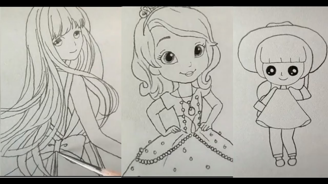 Hướng dẫn vẽ các nhân vật Anime đơn giản | NoHa Art - YouTube