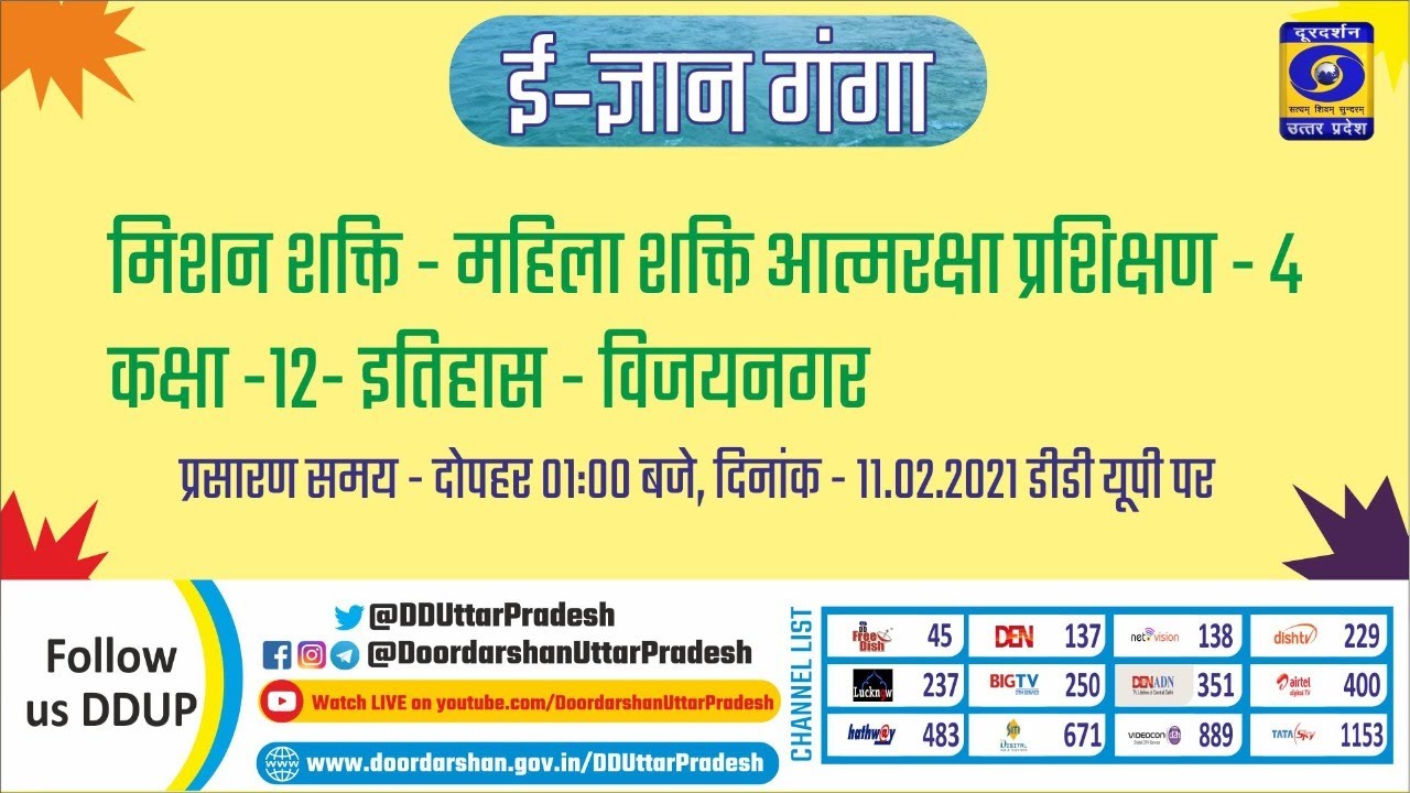 11.02.2021- 01:00PM । UP Board : Mission Shakti। Class 12 History। E ...
