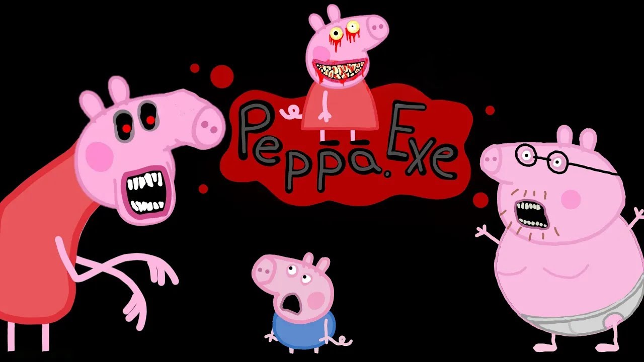 PEPPA EXE Tales : Peppa & George Play a Game - Peppa Pig Horror - YouTube