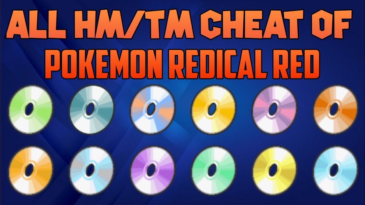 All HM/TM Cheats😱for pokemon redical red in hindi - YouTube