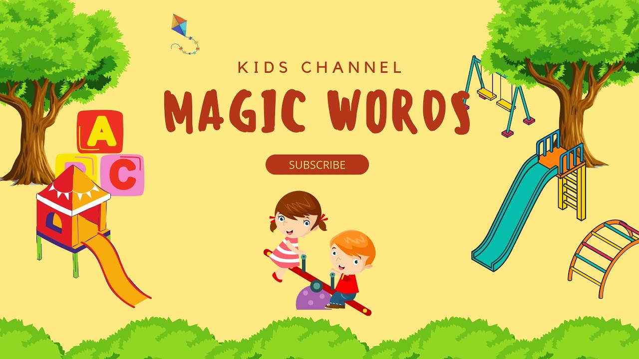 Magic words for kids | Courtesy words for Preschool kids | Golden words ...