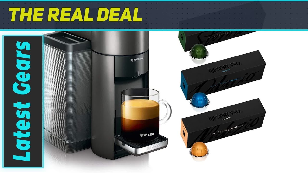 Nespresso ENV135GY Coffee and Espresso Machine by De'Longhi, Graphite ...