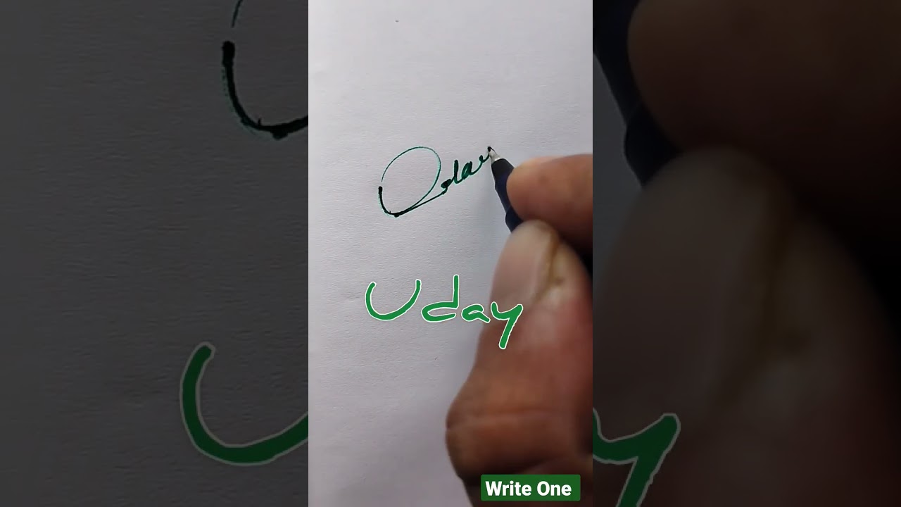 #uday #shorts #signature - YouTube