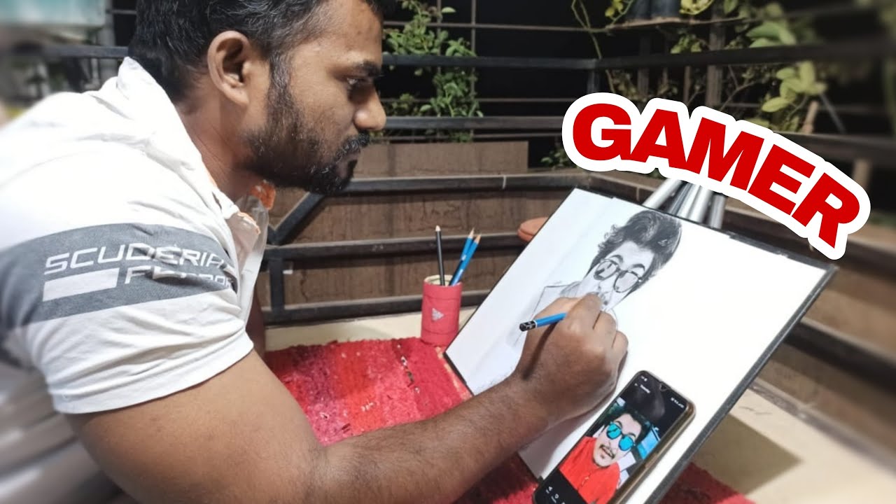 Free Fire GAMER - GyanSujan Drawing 🎧🖥️🖱️🎮 || Gyan Gaming || @Gyan ...