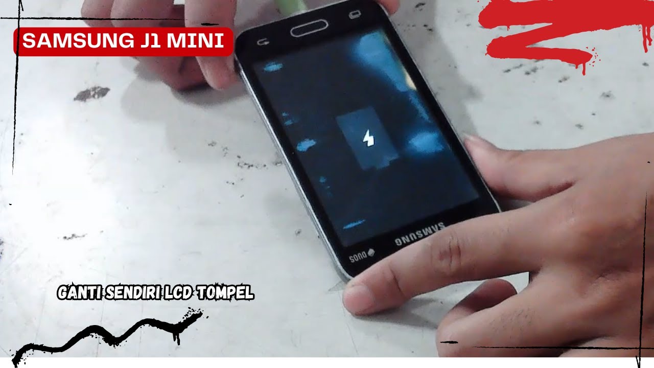 LCD tompel pada HP SAMSUNG J1 mini. #servicehp #belajarservishp # ...