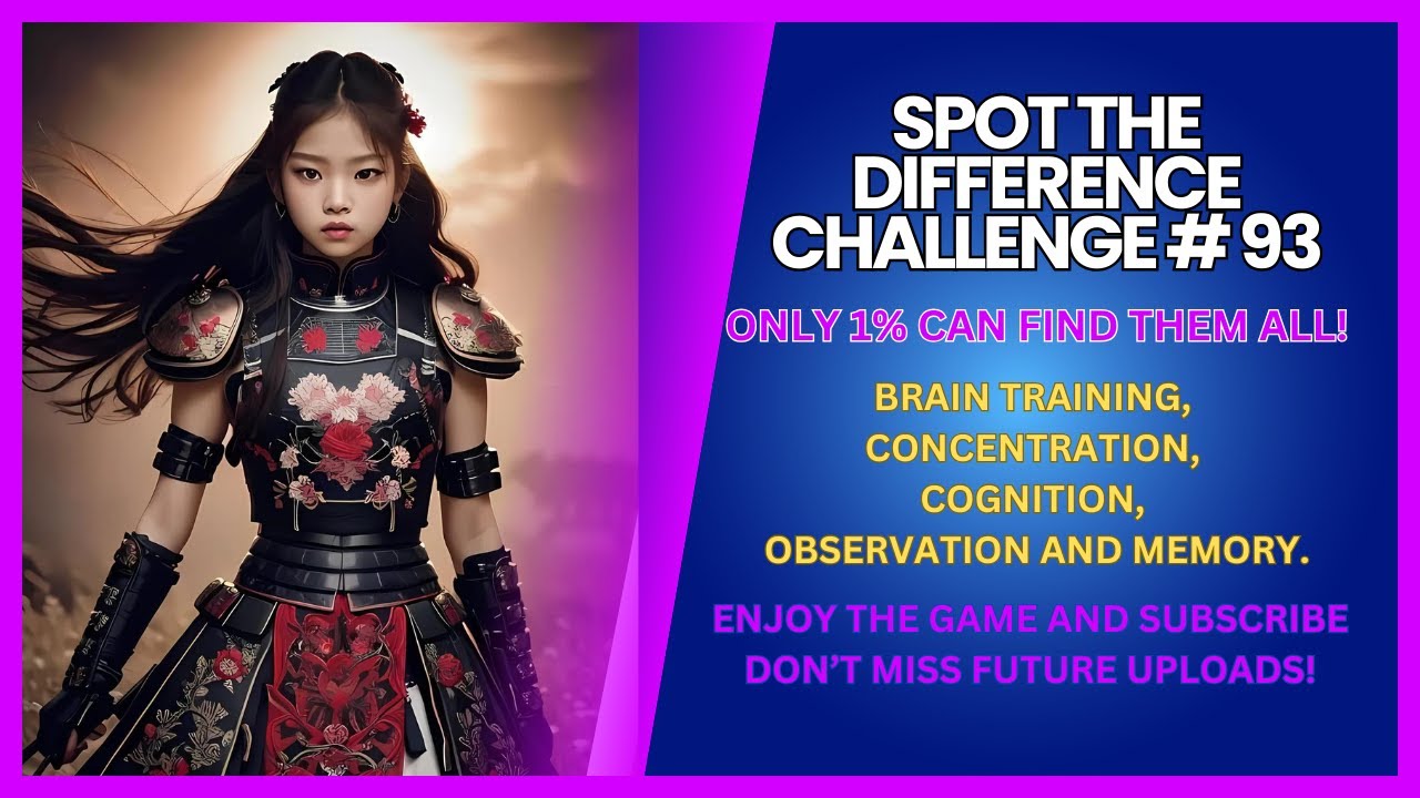 Spot the Difference Challenge #93 . Sharpen your Eyes and Mind. Brain Exercise. #difference 🔍👁️ ...