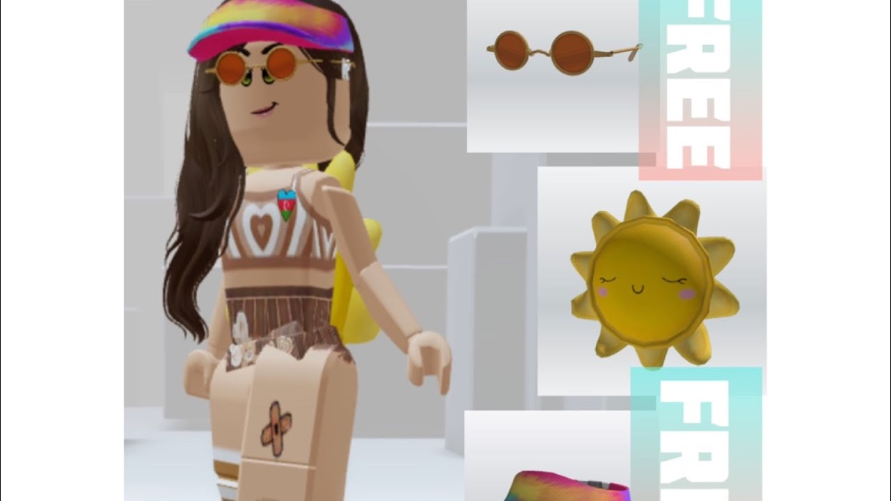Бесплатные вещи в роблокс! Free item in roblox. Кепка, очки и аксессуар ...