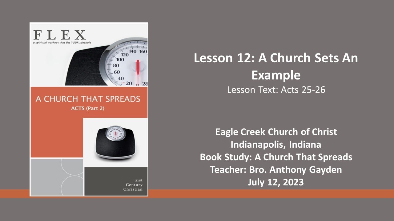 July 12, 2023 | A Church That Sets An Example| Sunday Morning Bible ...