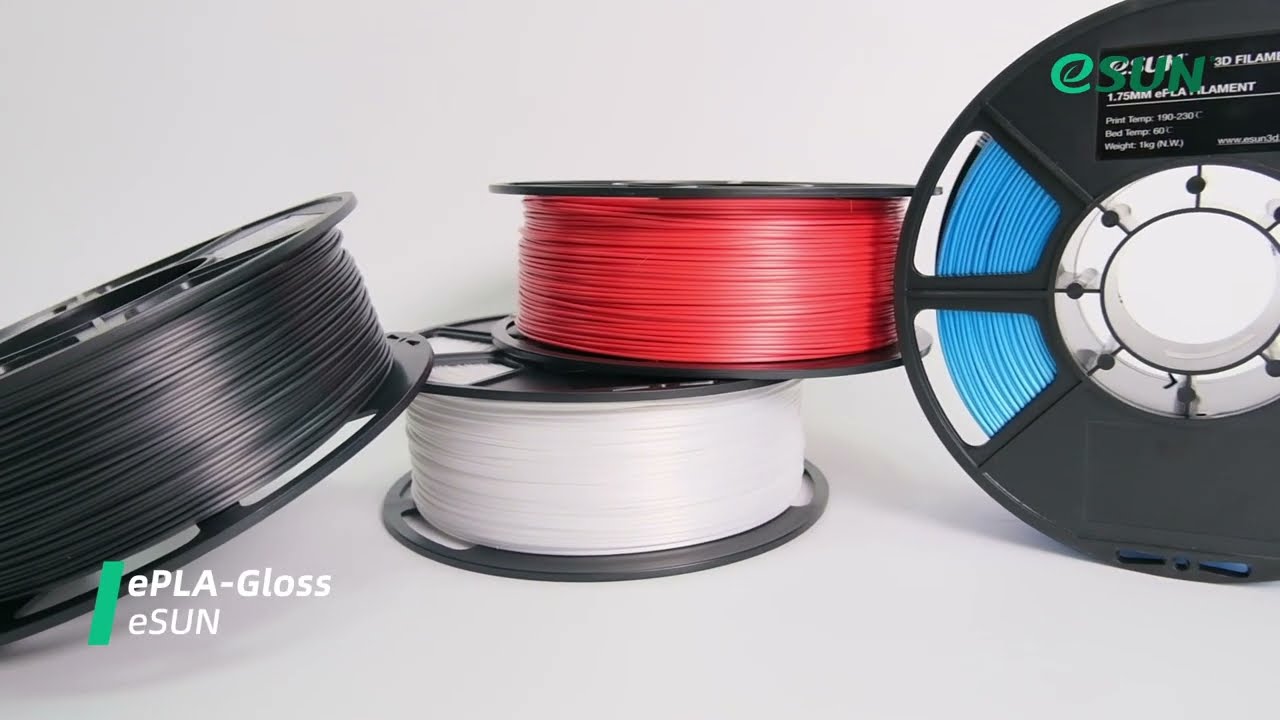 eSun ePLA Gloss 3D Printing Filament - YouTube