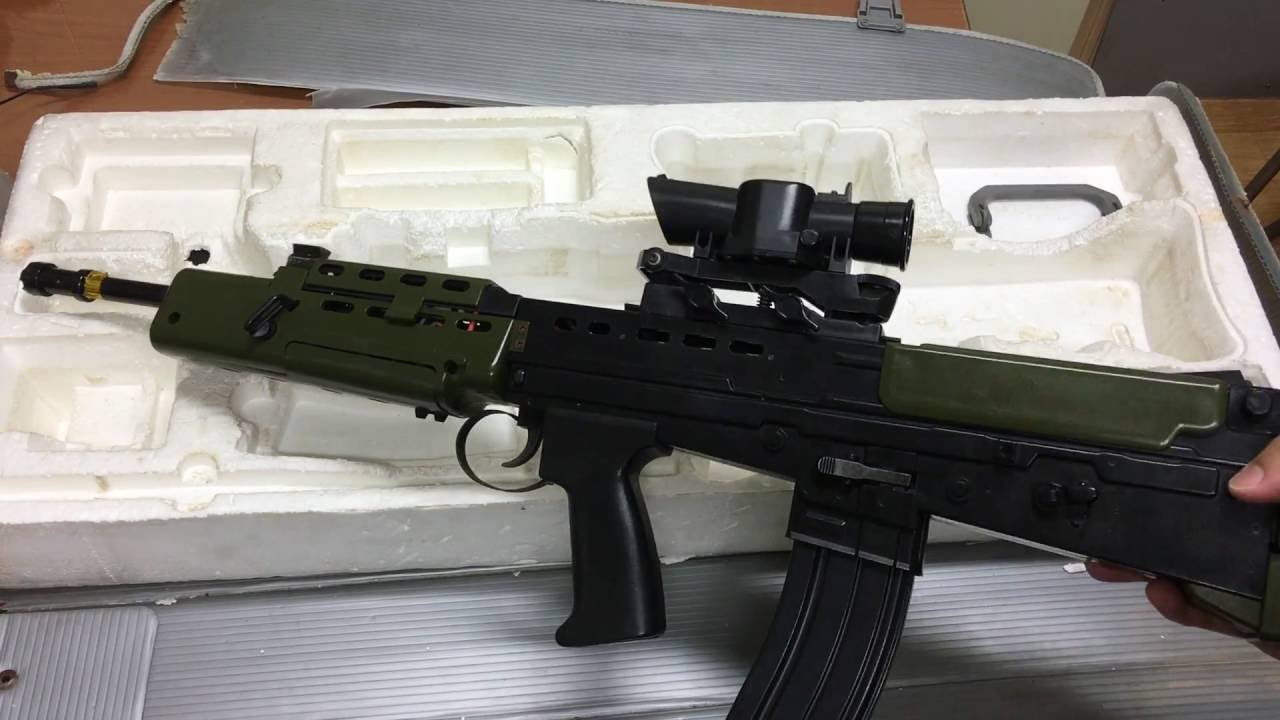 [황스TV ] 올드 모델건 아카데미 L85A1 전동건 old airsoft BB gun - YouTube