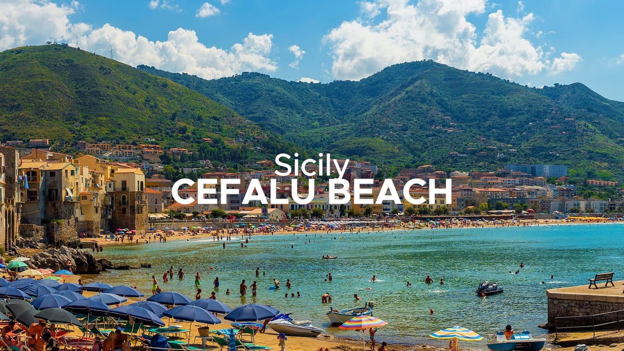 Cefalu Beach Sicily 4K - YouTube