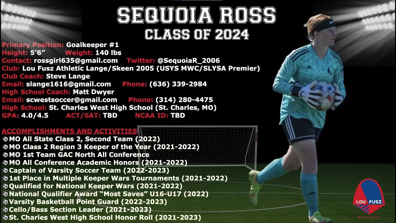Sequoia Ross (Goalkeeper) Highlight Reel - YouTube