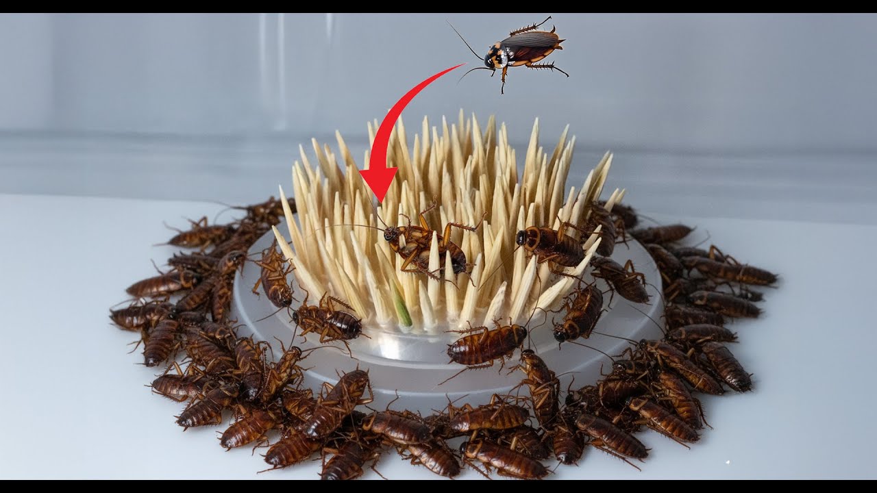 Dropping Cockroaches on 1000 SHARP TOOTHPICKS (The Experiment) - YouTube