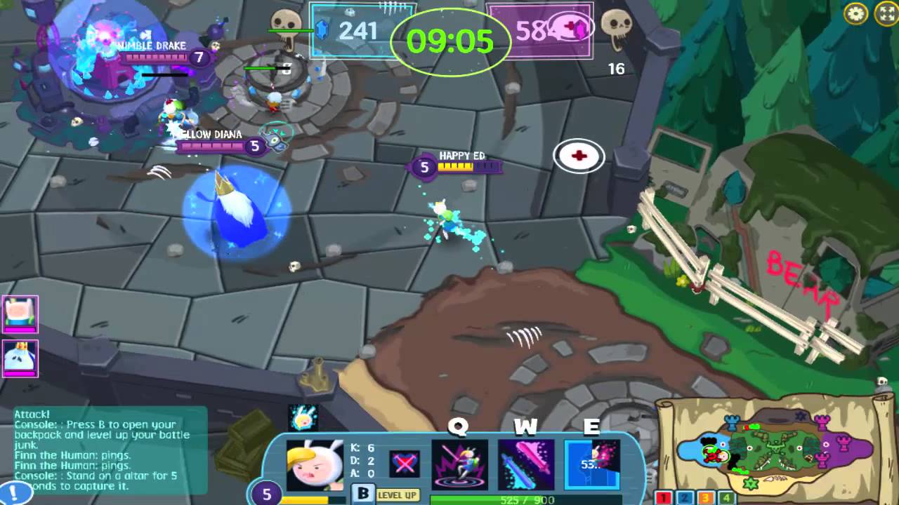 Adventure Time Battle Party: Fiona Be killing - YouTube