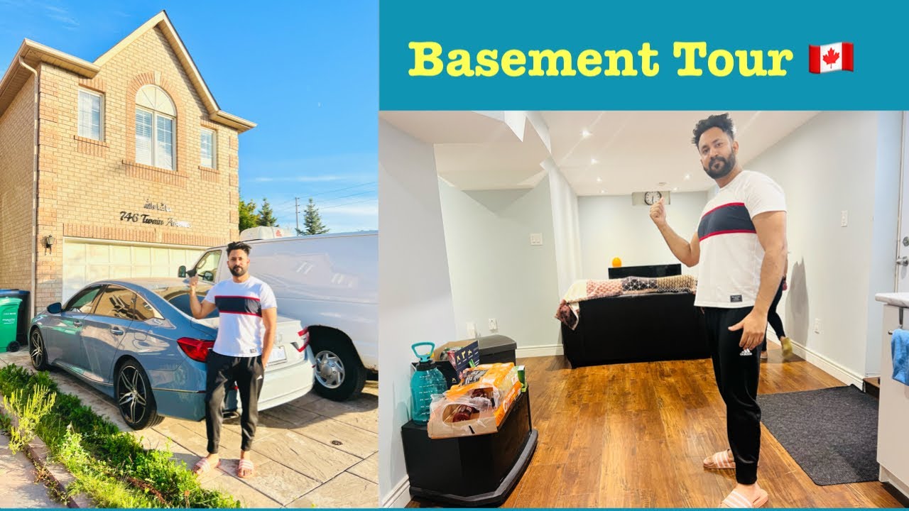 Basement tour Canada 🇨🇦 || Life in a Basement Apartment Canada || - YouTube