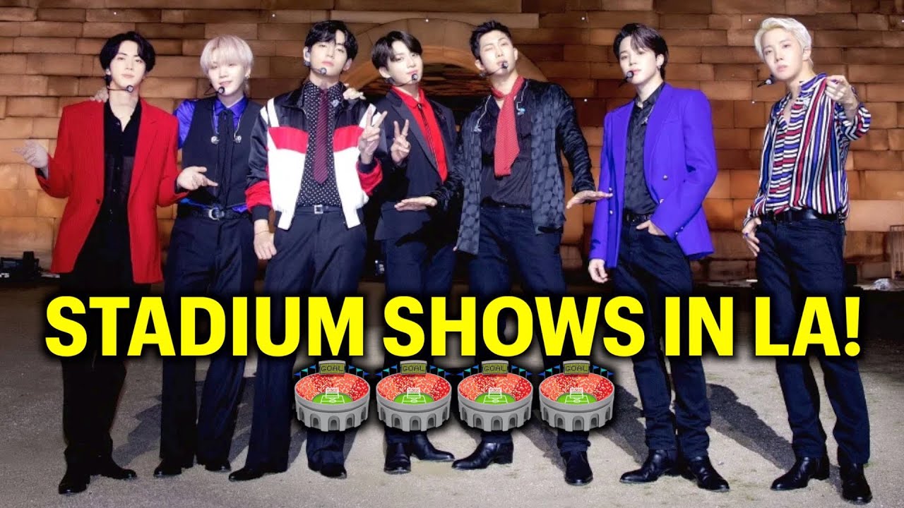 BTS Announce 4 STADIUM CONCERTS in LA Tour! | 2021 PTD ON STAGE - YouTube