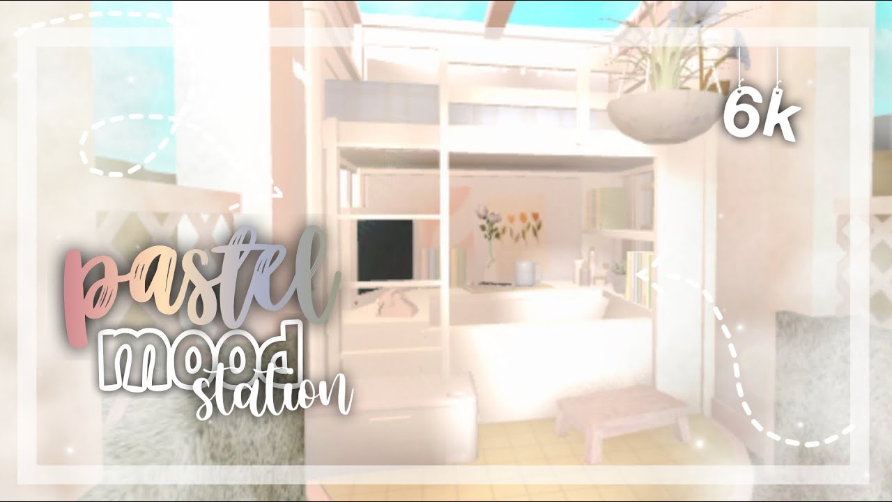 6k pastel mood station || bloxburg speedbuild || elyxilia ˚.· * - YouTube