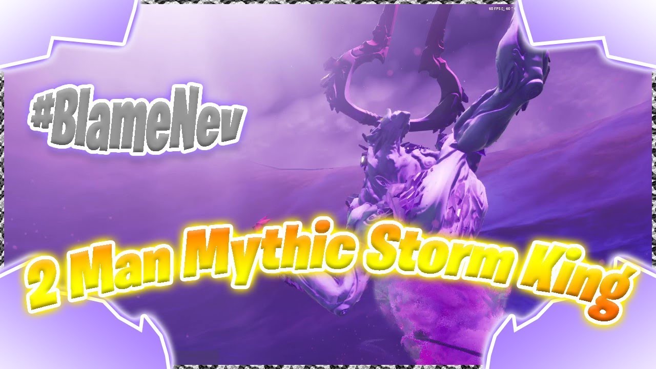 2 Man Mythic Storm King Clear Fortnite STW - YouTube