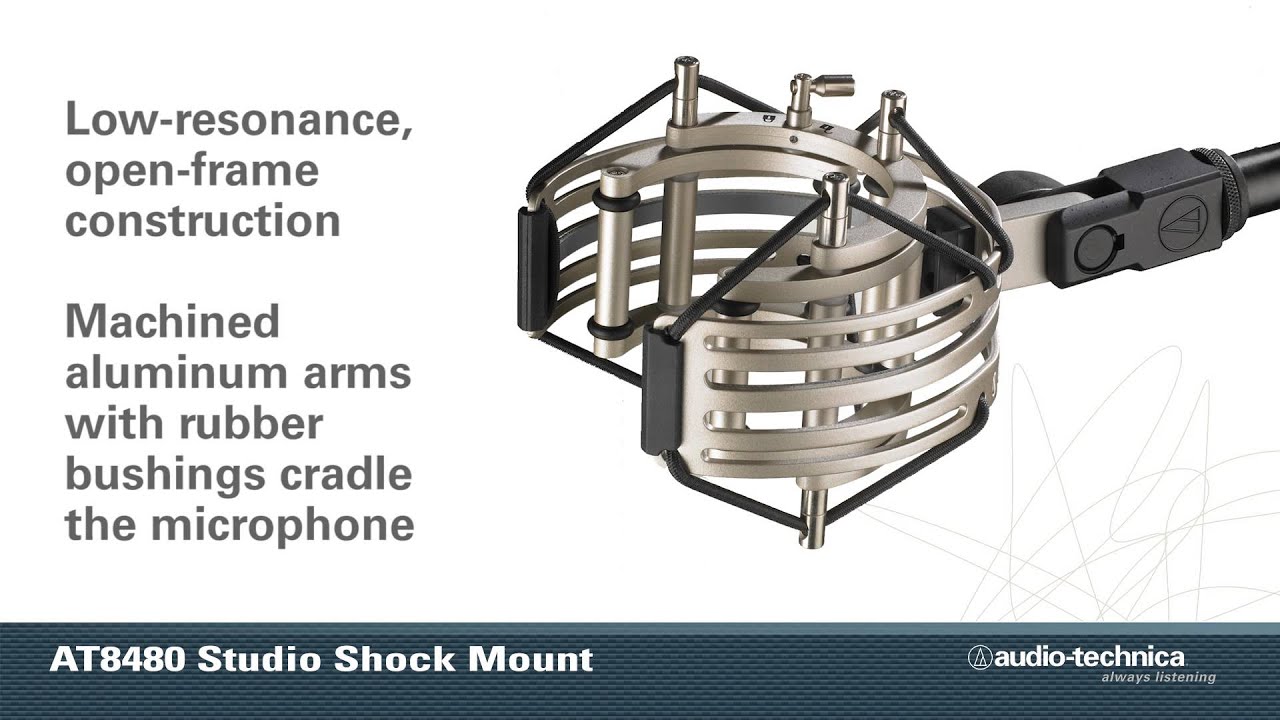 Using the AT5040's shock mount - YouTube