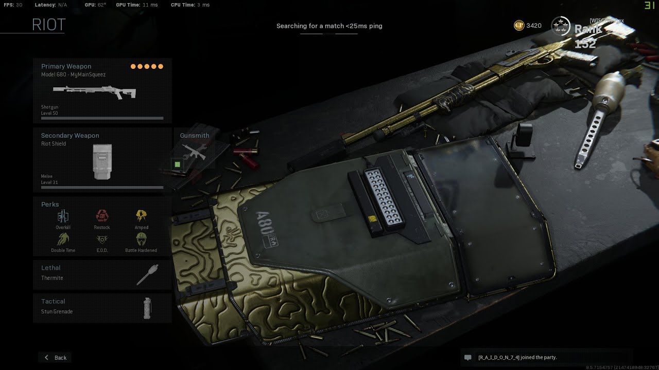 RIOT SHIELD GUIDE FOR CALL OF DUTY: MODERN WARFARE (READ DESCRIPTION ...