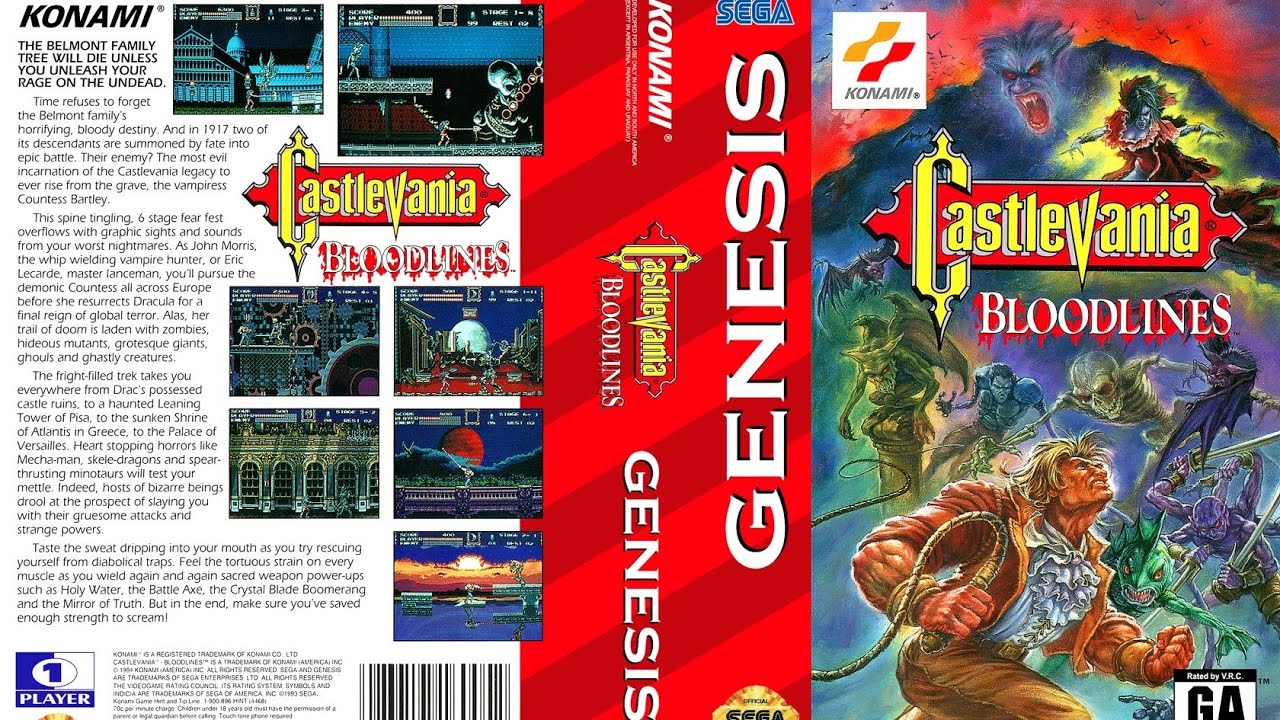 Código para o Game Castlevania Bloodlines - Sega Mega Drive - YouTube