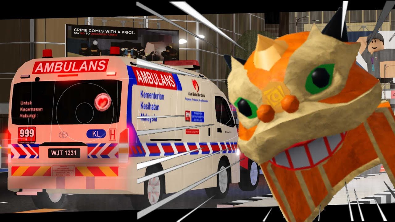 Ambulance Duty! | Lion Dance CNY | Bandar Roblox - YouTube