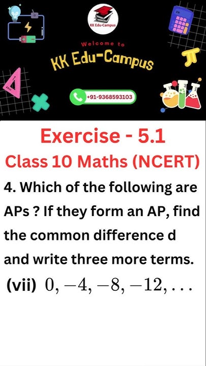 Exercise 5.1 Q - 4 (vii) | NCERT Class 10 Maths | Arithmetic ...