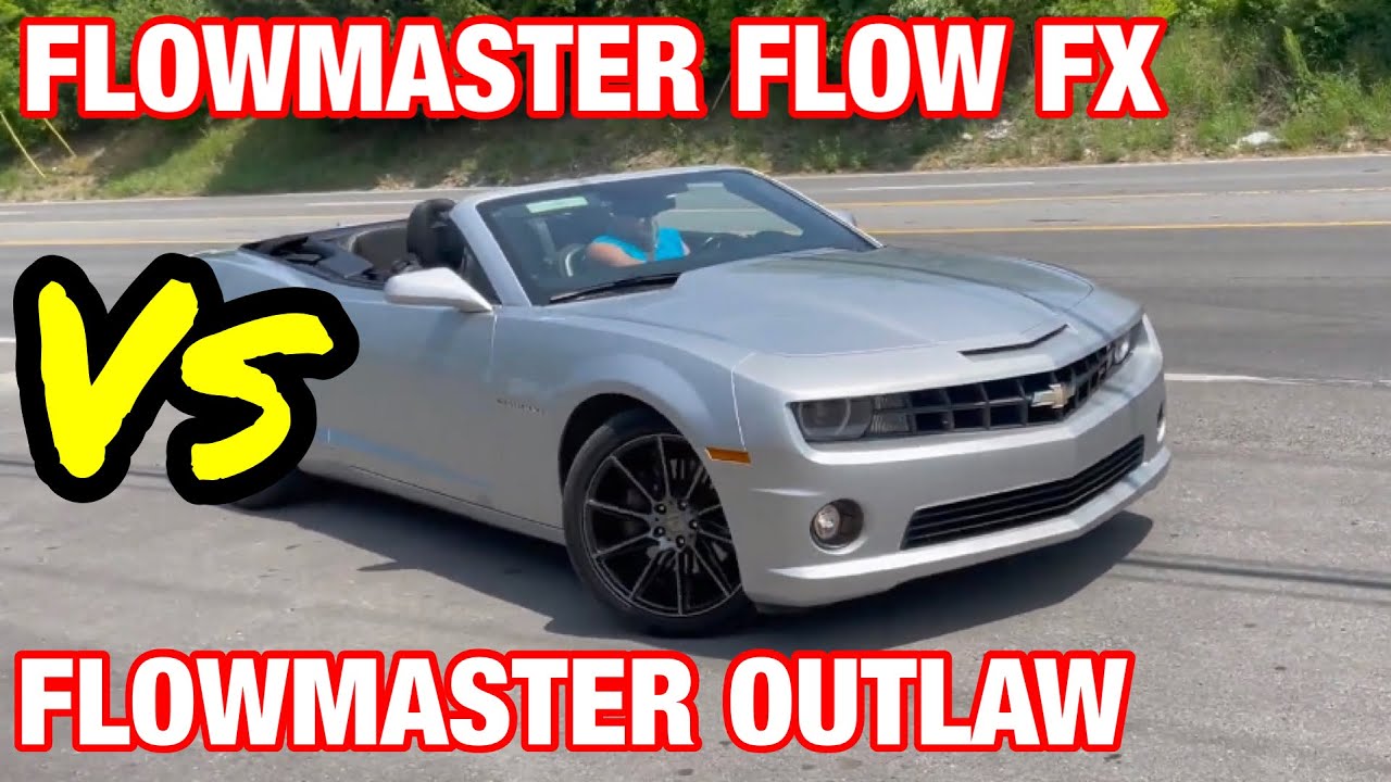 Chevy Camaro SS 6.2L V8: FLOWMASTER OUTLAW Vs FLOWMASTER FLOW FX! - YouTube