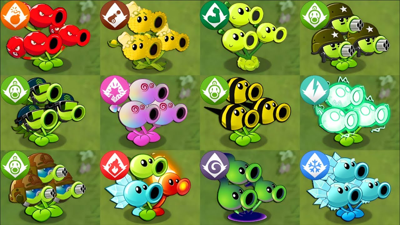 PvZ 2 Mod Final Boss - All PEA Plants Power-Up vs PvZ 2 All Final ...