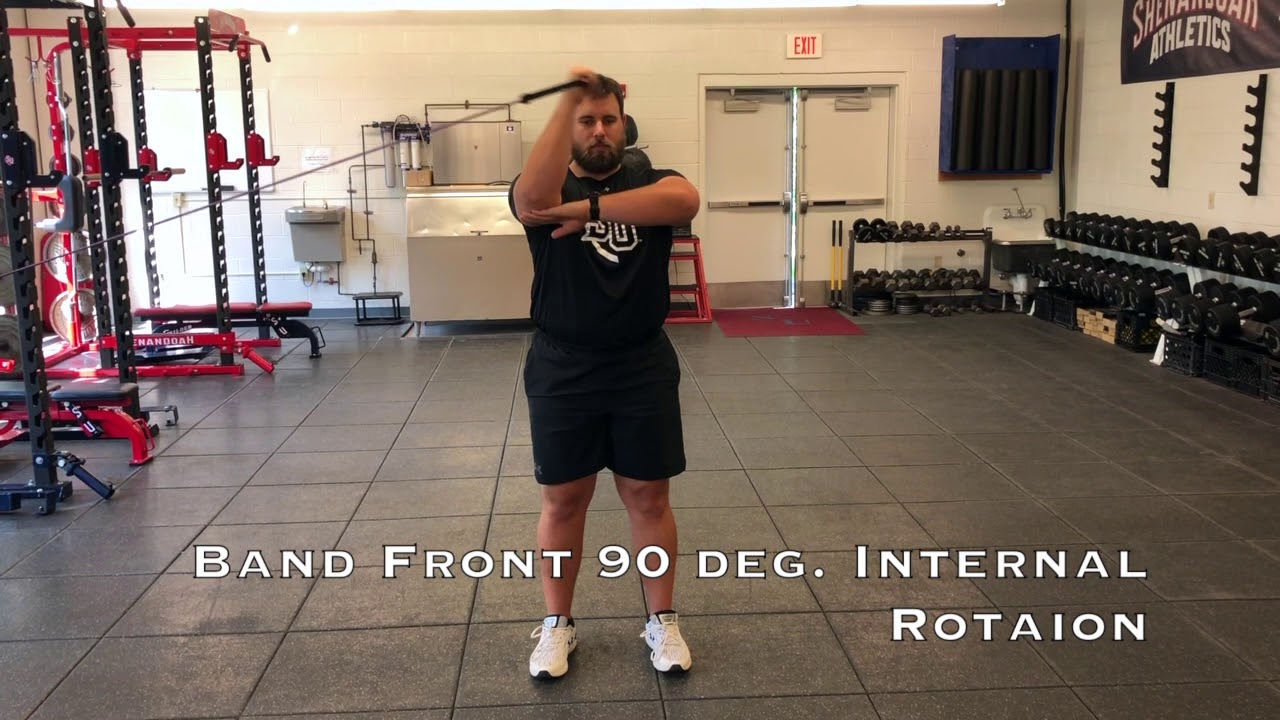 Band Front 90 deg. Internal Rotation - YouTube