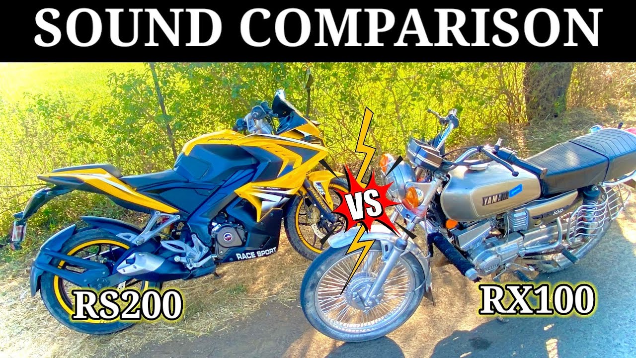 Rx 100 sound vs pulsar RS 200 🔥 sound COMPARISON || which is the best ...