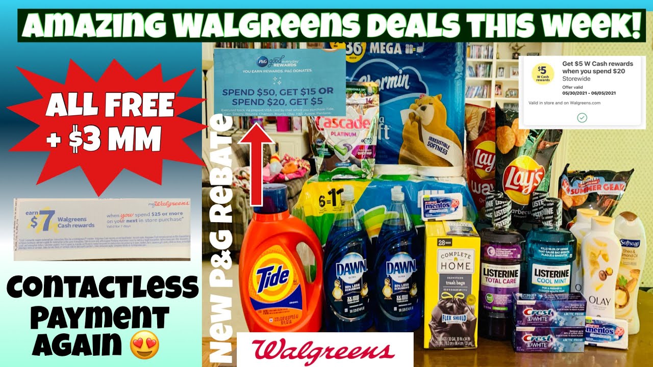 AMAZING WALGREENS DEALS THIS WEEK! Contactless payment to use Wags cash ...