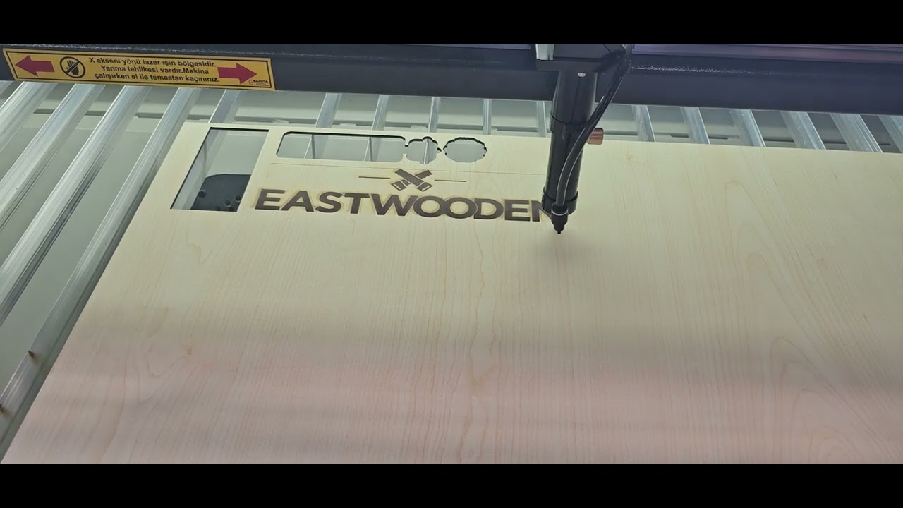 Laser cutting and engraving process for Maple painted MDF product - YouTube