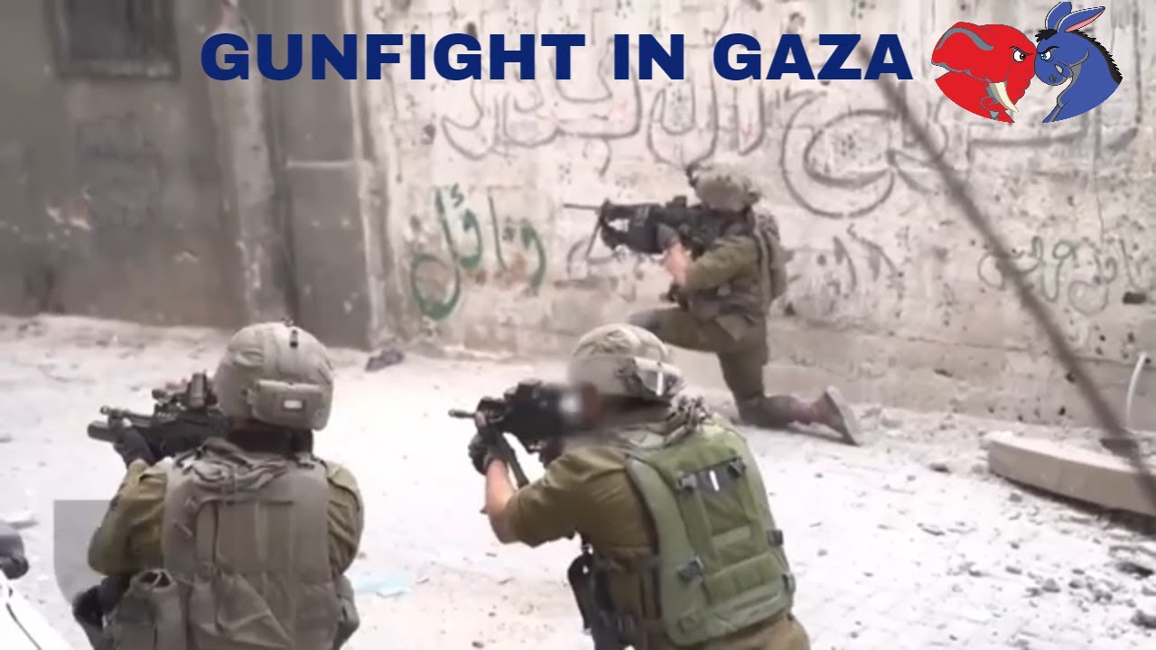MILITARY GUN FIGHT ON THE STREETS OF GAZA.. - YouTube