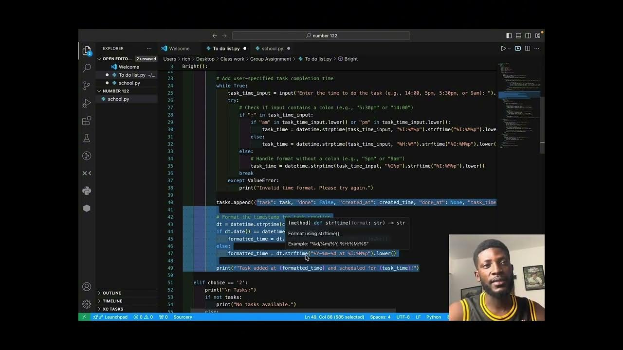To-do List Console Application with Python Programming - YouTube