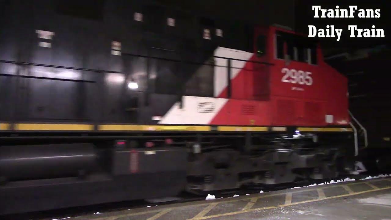Manifest Train CN M396 CN 3196 & CN 2985 Locomotives Sarnia Ontario - YouTube