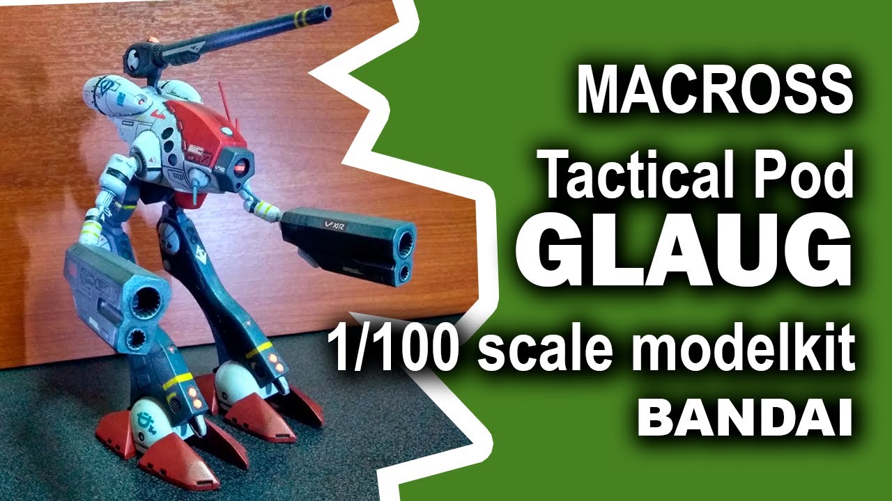 MACROSS - Zentraedi Tactical Pod GLAUG - 1/100 model kit Bandai - Video ...