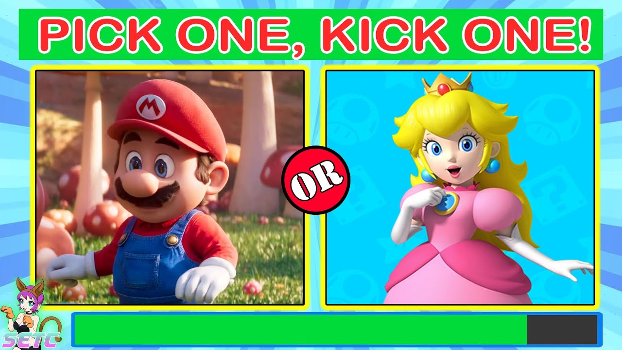 Pick One Kick One Cartoons Gaming Quiz Show - YouTube