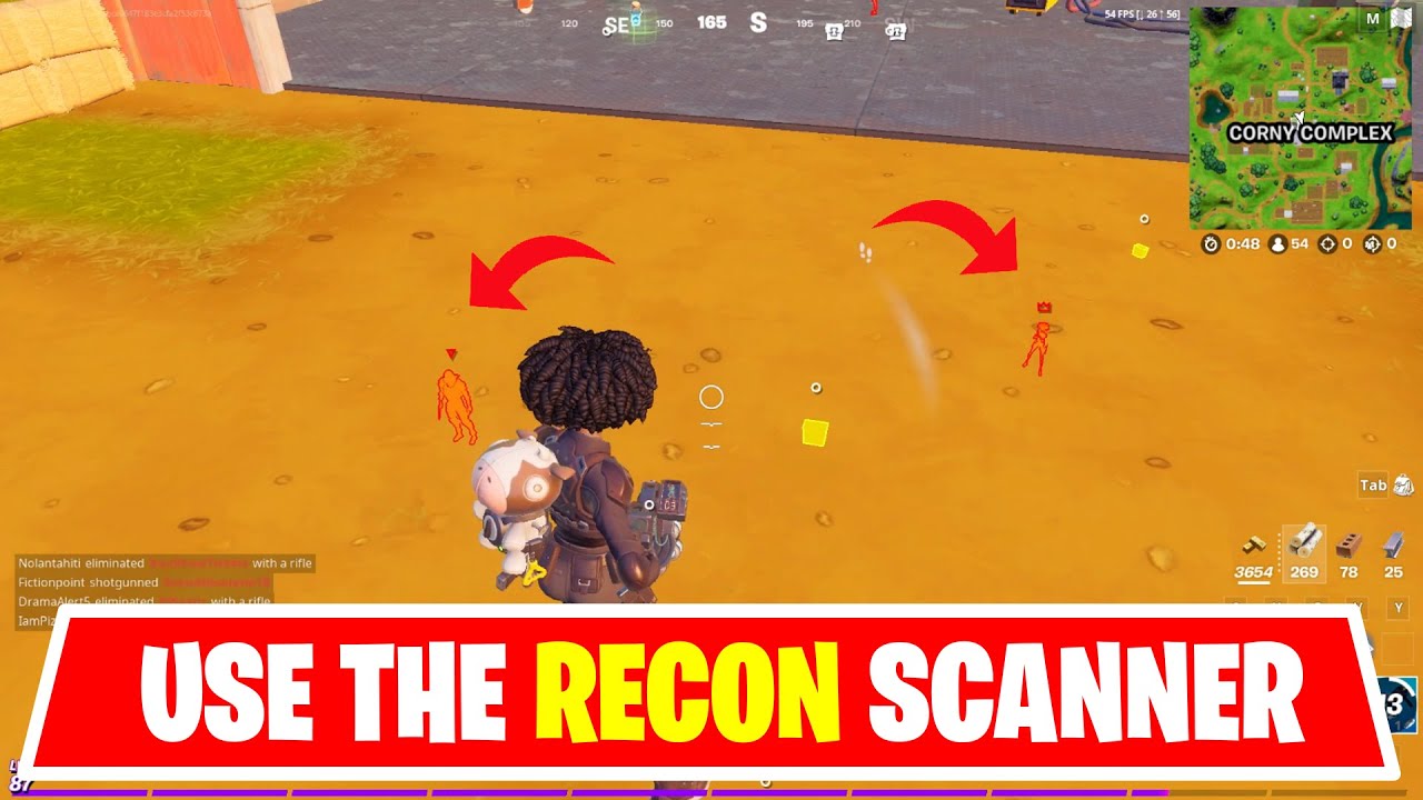 Use the Recon Scanner to spot an enemy player - Fortnite Week 7 Epic ...