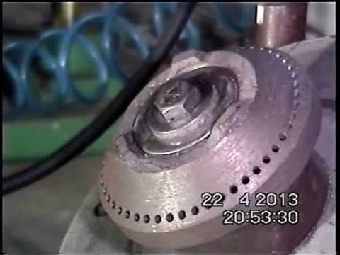 Automatic drill machine for Gas burner - YouTube