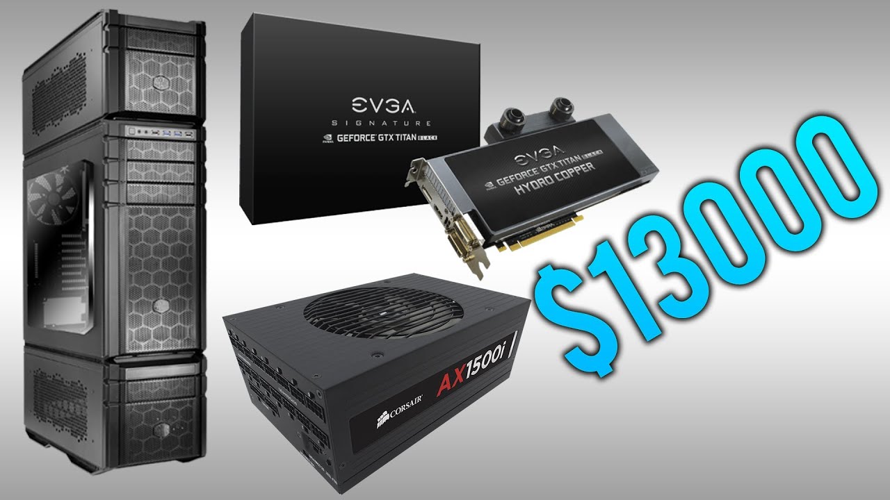 Quad SLI Titan Black Edition Build $13000 - YouTube