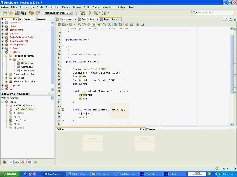 Netbeans Agregación y composición en JAVA parte 2 - YouTube