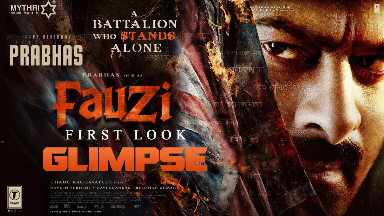 #FAUZI - First Look Title Glimpse | Prabhas | Imanvi Ismail | Hanu ...