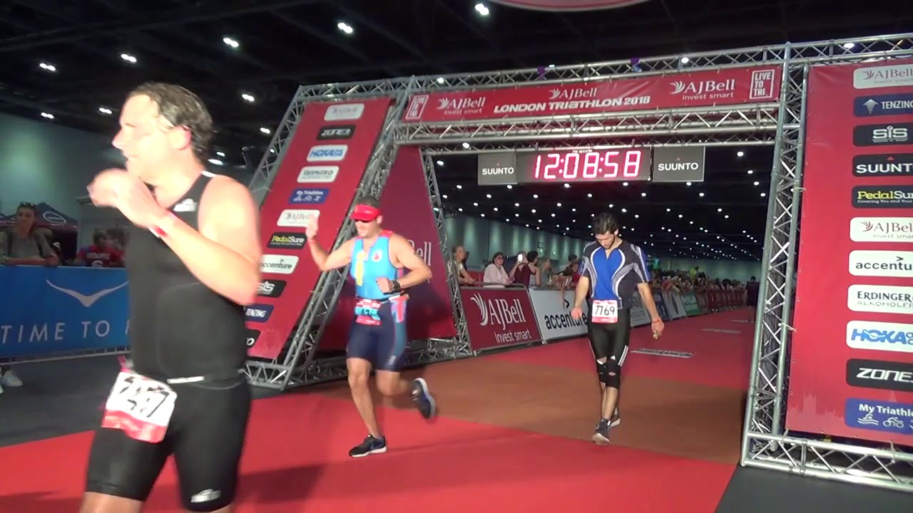 London Triathlon - finish - YouTube