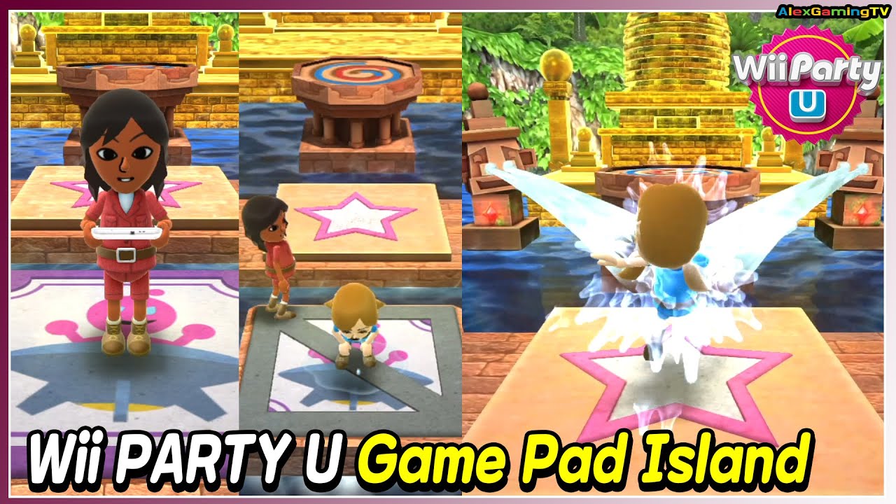 Wii Party U - Game Pad Island🎵 ( Eng Sub ) 2 Player Lucia vs Haru - YouTube