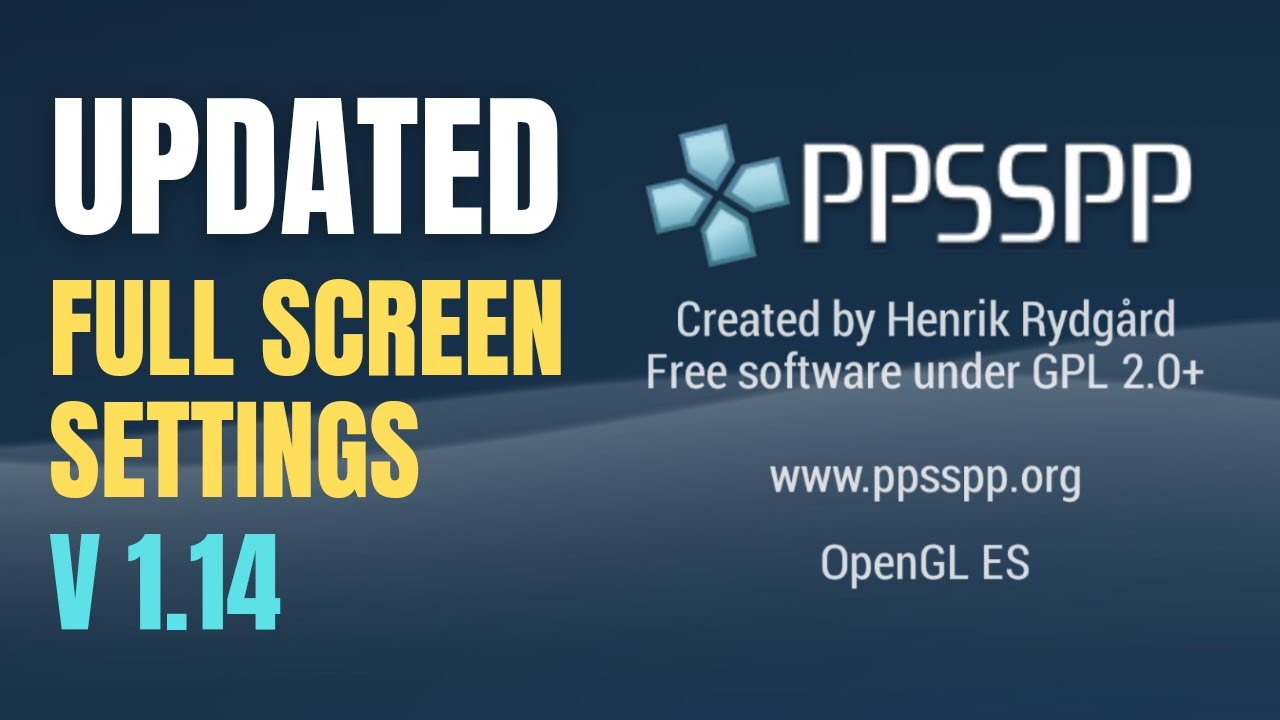 PPSSPP Emulator 2023: How to Set Up Full Screen Mode" | Tagalog - YouTube