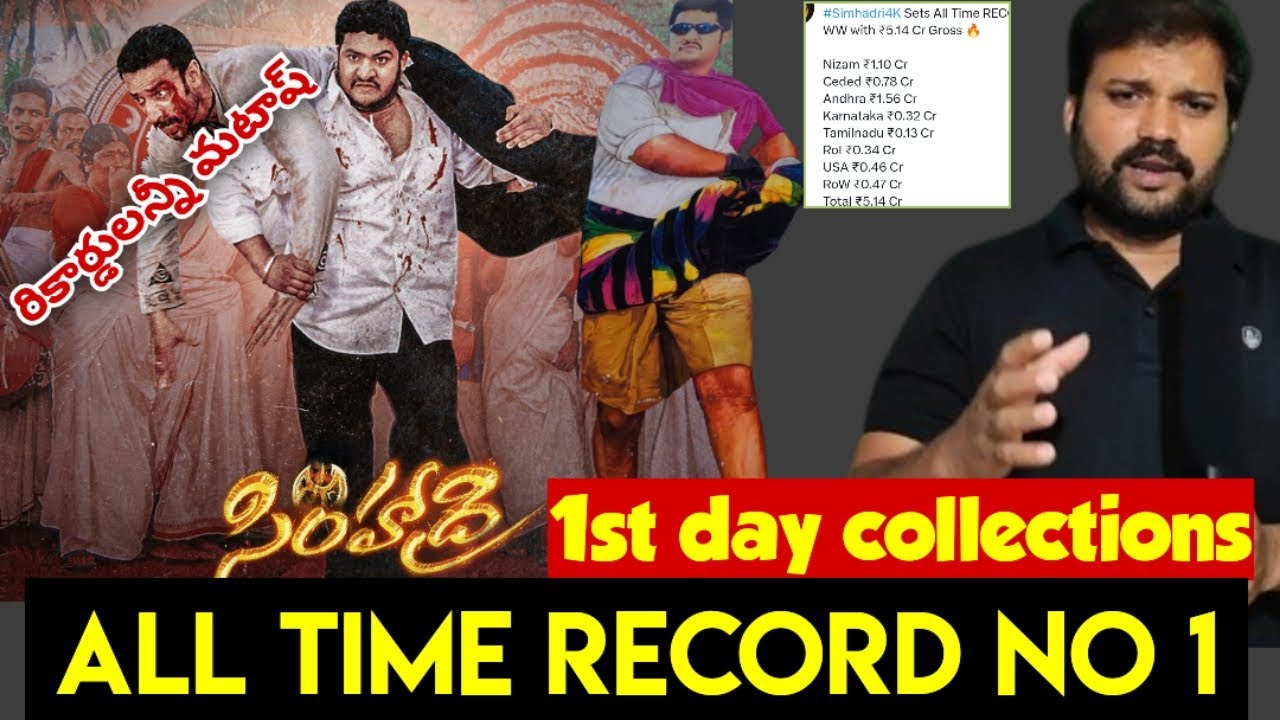 Simhadri 4K Movie1st Day collection || Simhadri Movie 4K Box office ...