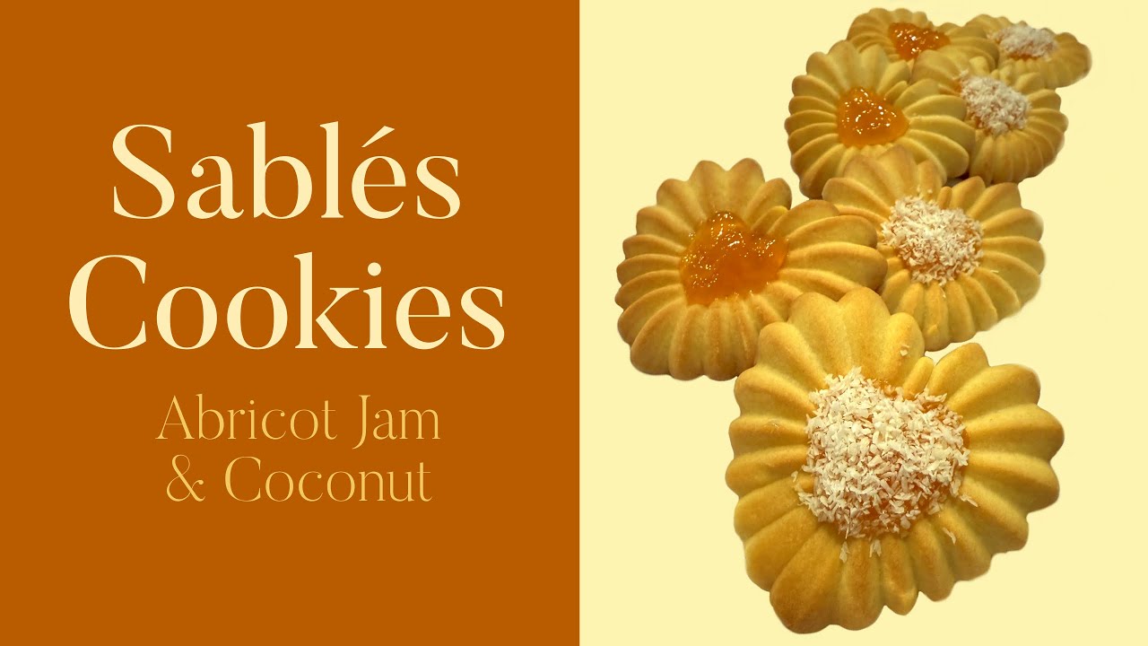 Sable Butter Cookies Abricot Jam & Coconut - Les Sablés recette facile ...